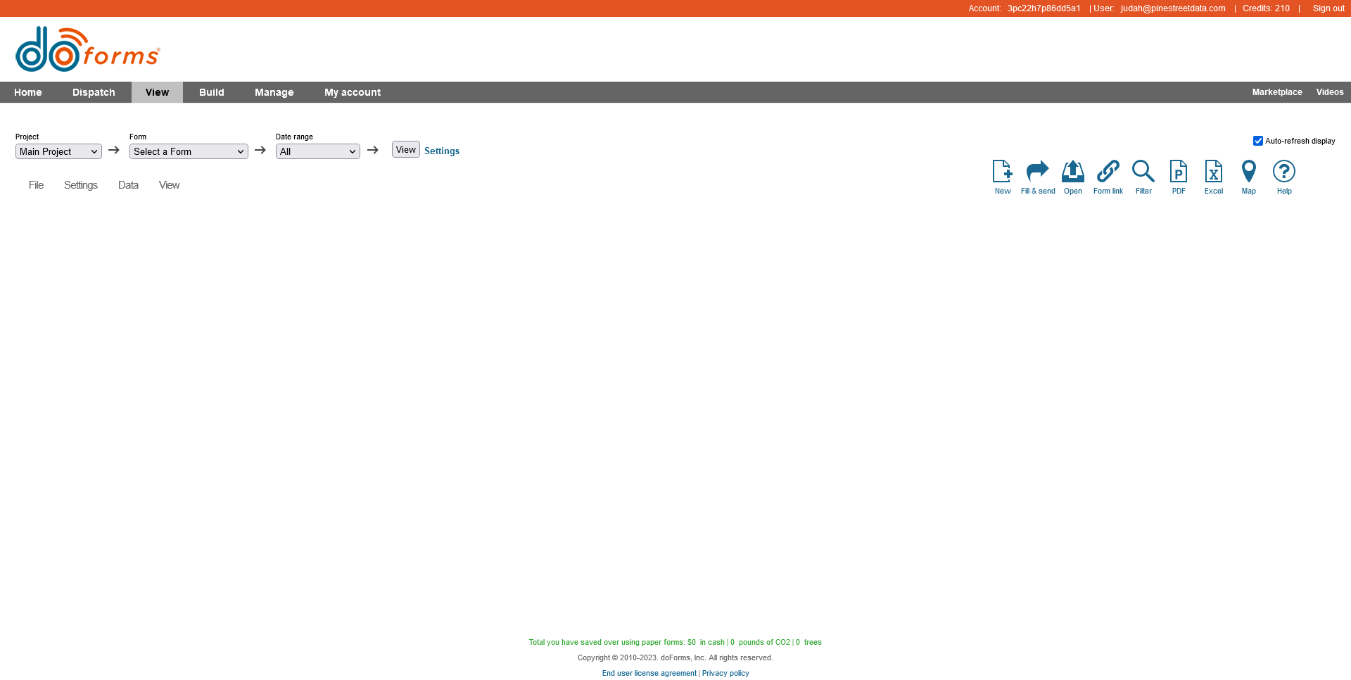 View, Map and Export Data – doForms Support