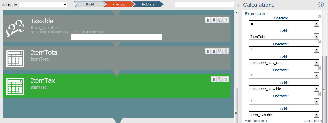Calculating tax on a form for QuickBooks – doForms Support