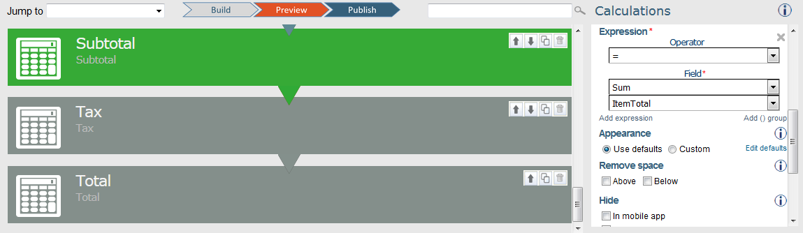 Calculating tax on a form for QuickBooks – doForms Support