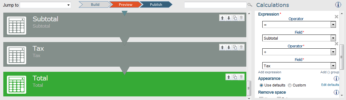 Calculating tax on a form for QuickBooks – doForms Support